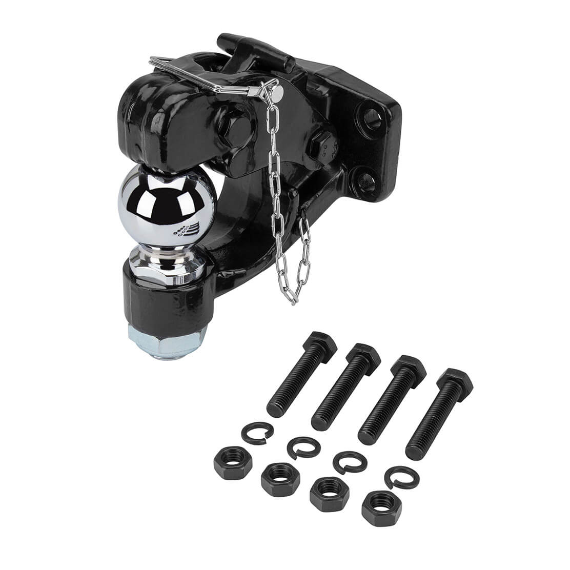 8 Ton Pintle Hook with 2 5/16" Ball 16,000 lb - TowSmart