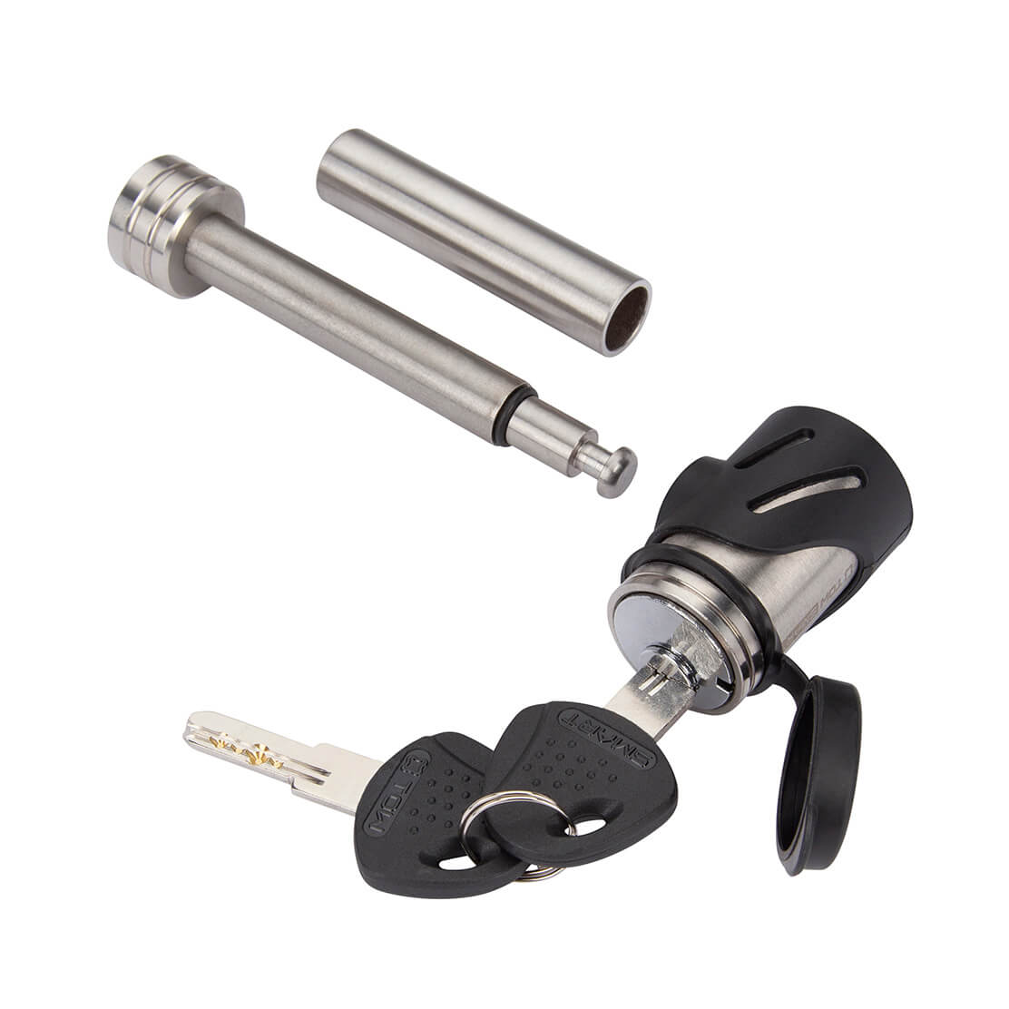 1/2 in. Right Angle Locking Hitch Pin with 5/8 in. Sleeve - Stainless ...
