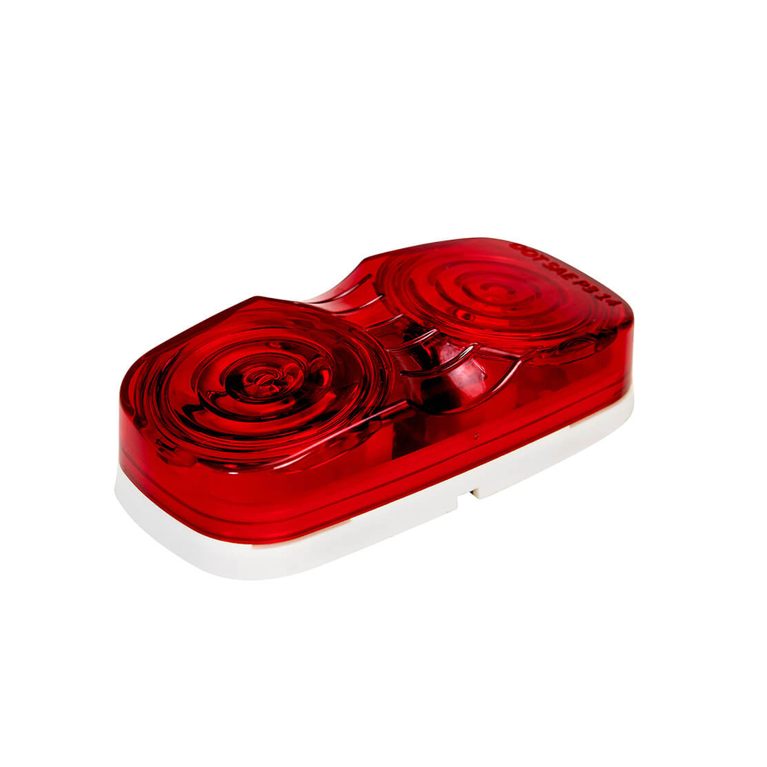 Dual Bulb Rectangular Clearance Light - Red - TowSmart