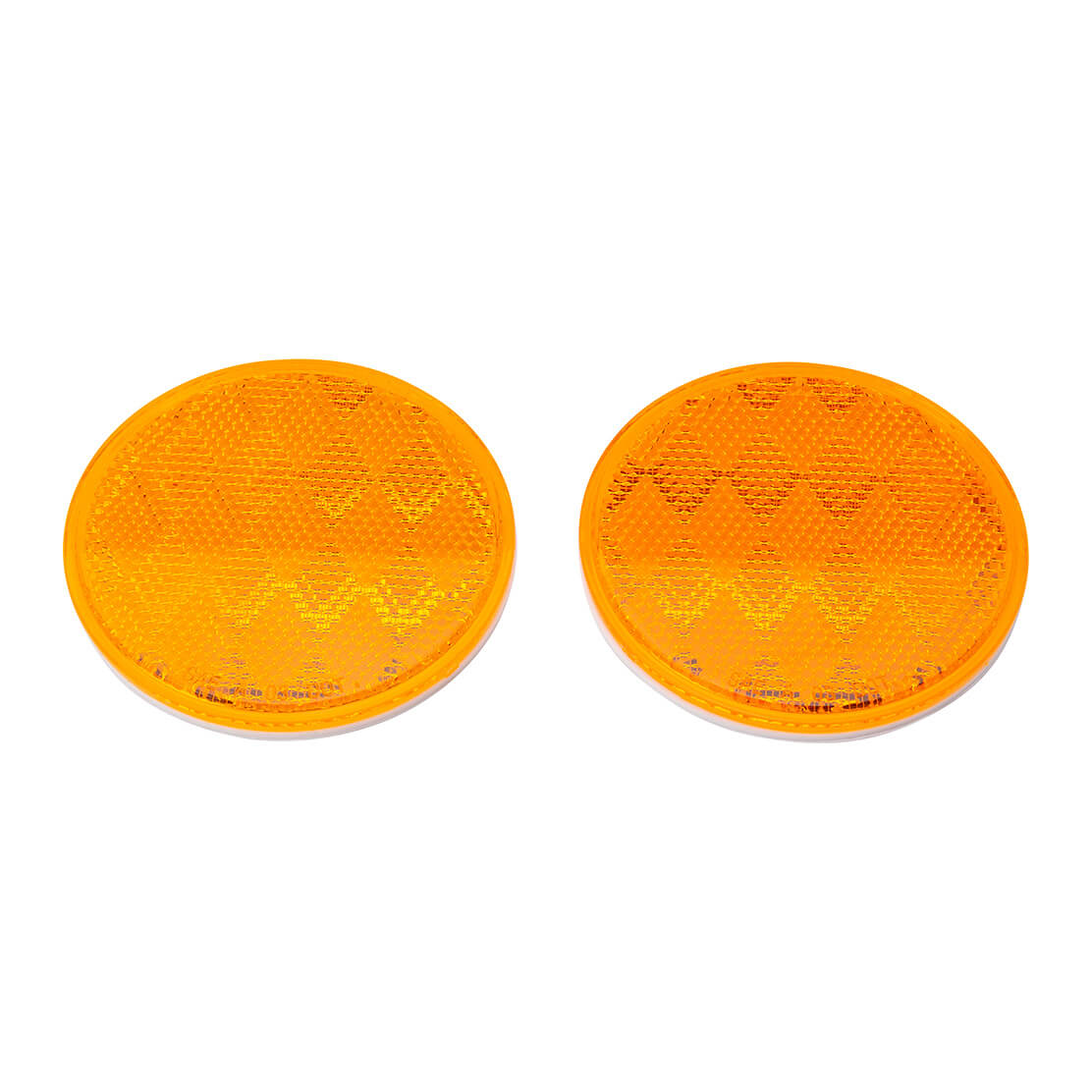 Quick Mount Round Reflector 2 Pk Amber - TowSmart