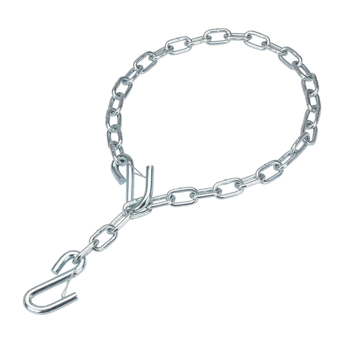 1/4 in. x 48 in. Safety Chain w/Safety Latch Hooks 2000 lb - TowSmart