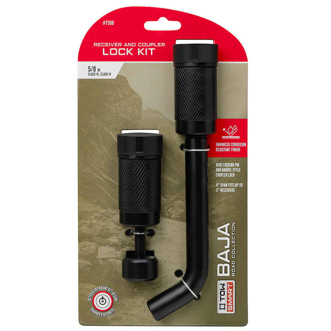 BAJA Collection - 5/8 in. Bent Pin Barrel Style Receiver Lock and ...