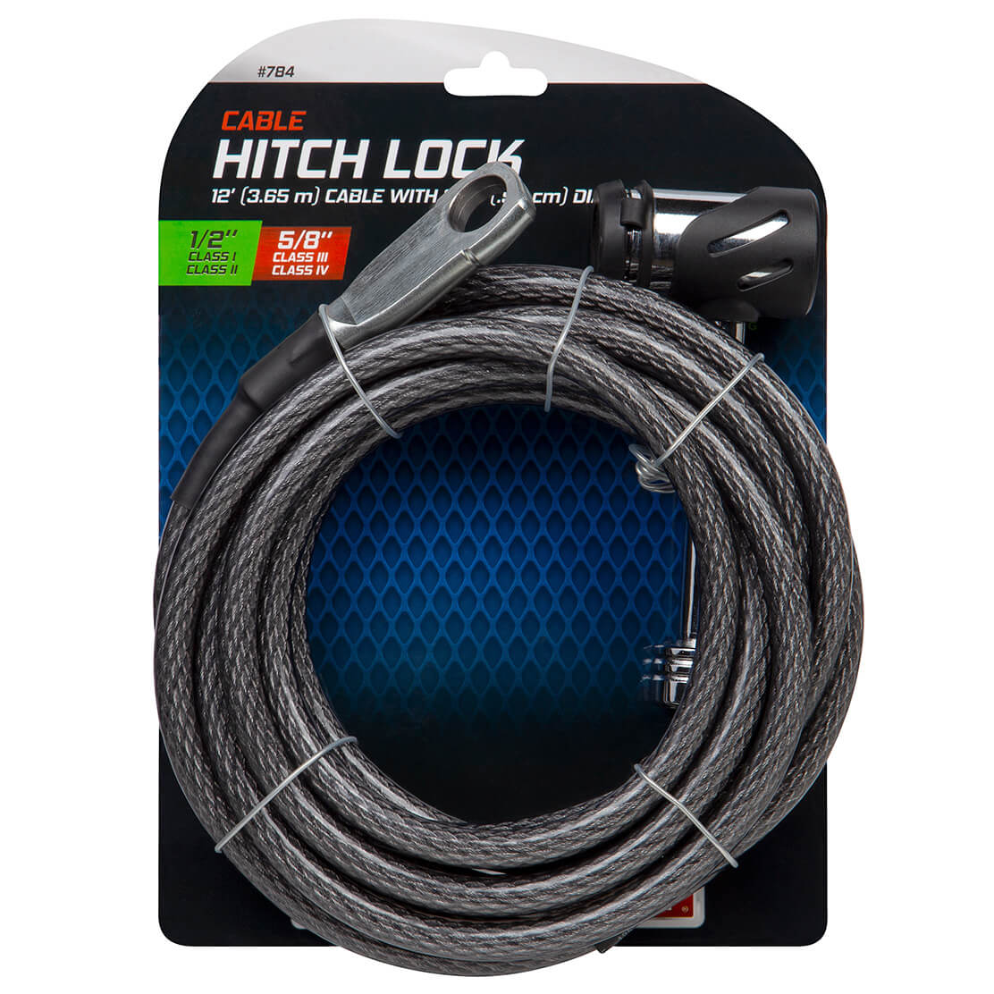 3/8 in. x 12 ft. Vinyl Coated Braided Steel Cable with Sleeved Easy ...